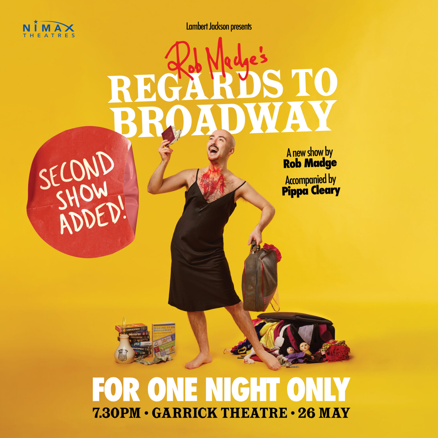 ROB MADGE’S REGARDS TO BROADWAY – NEW SHOW ANNOUNCED FOR GARRICK ...